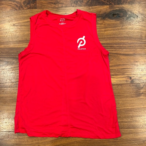Peloton | Tops | Peloton Split59 Collab Red Sleeveless Ladies Top ...